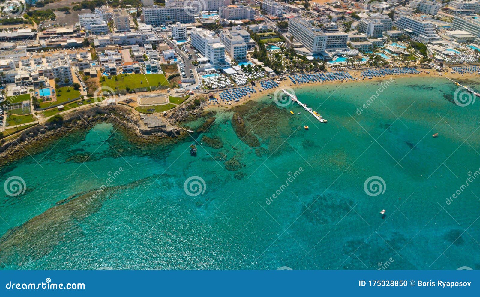 Fig Tree Beach Protaras Cyprus Stock Photo - Image of island, season ...