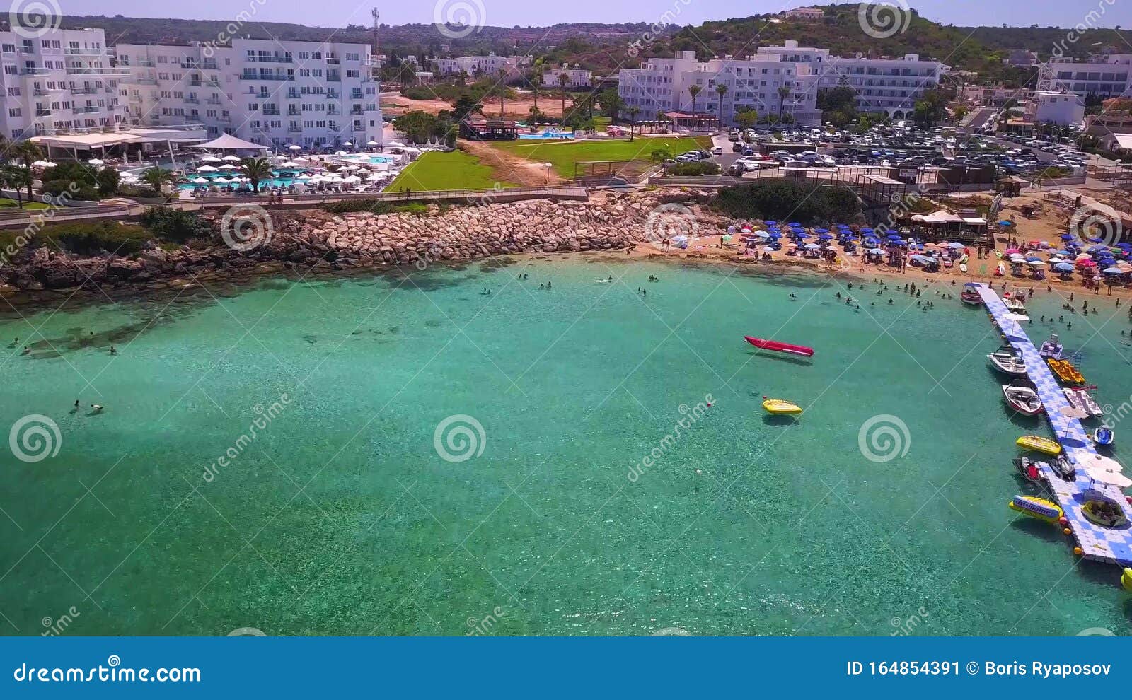 Fig Tree Protaras Aerial View 4k Stock Video - Video of people, famous ...
