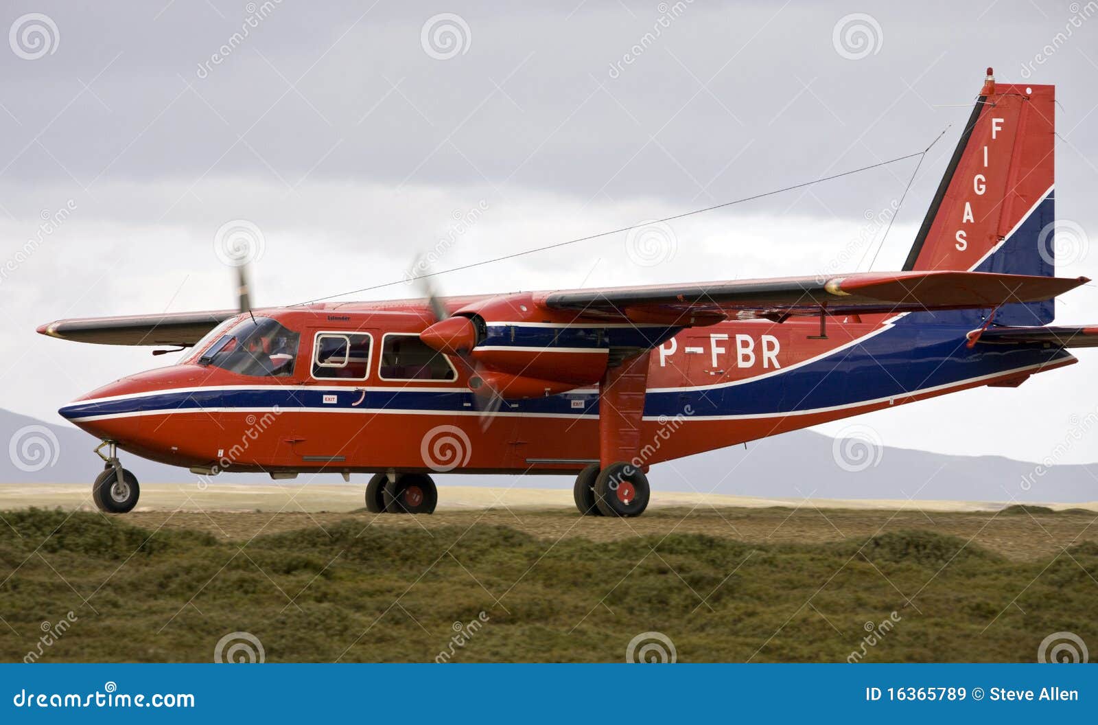 FIGAS Aircraft - Falkland Islands Editorial Stock Image - Image of ...