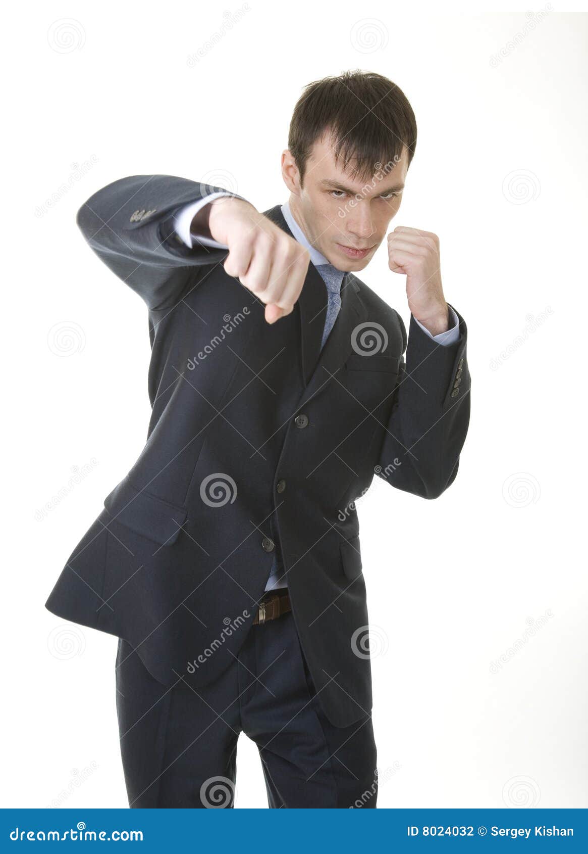 Fight stock photo. Image of person, isolated, portrait - 8024032