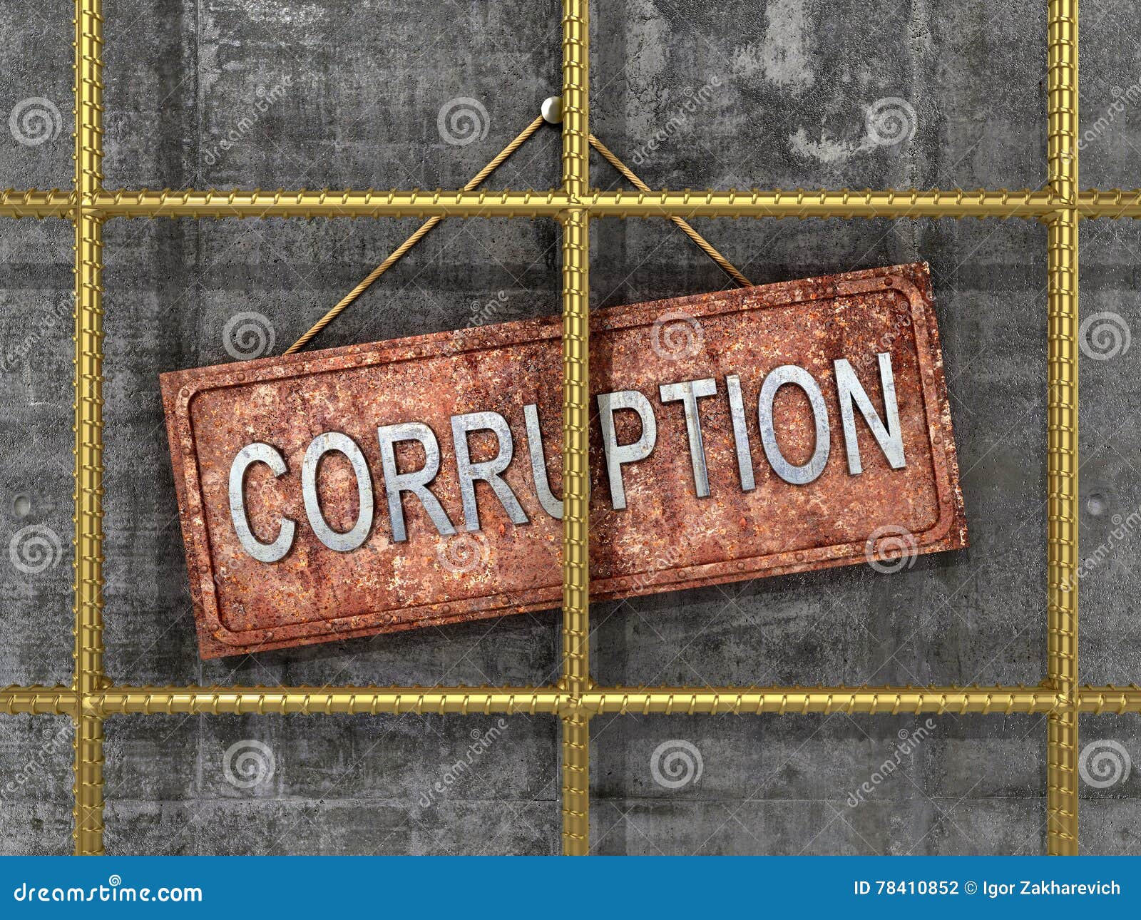The Fight Against Corruption. Stock Illustration - Illustration of ...