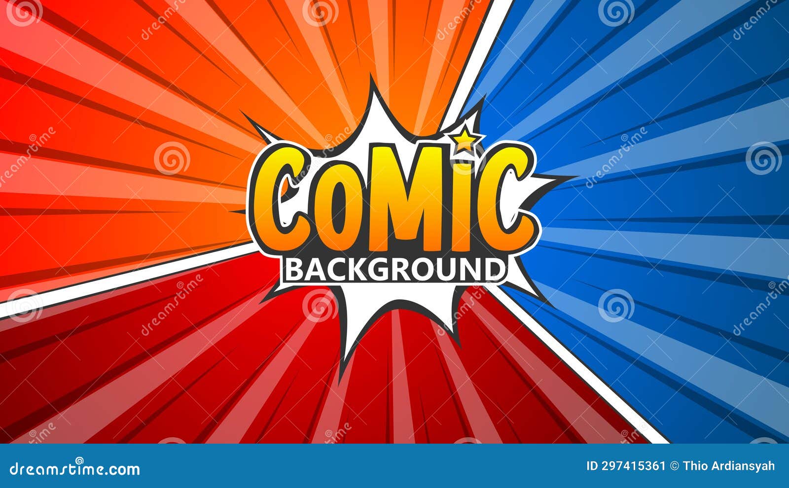 Fight Background Comic Style Design. Vector Illustration Stock ...