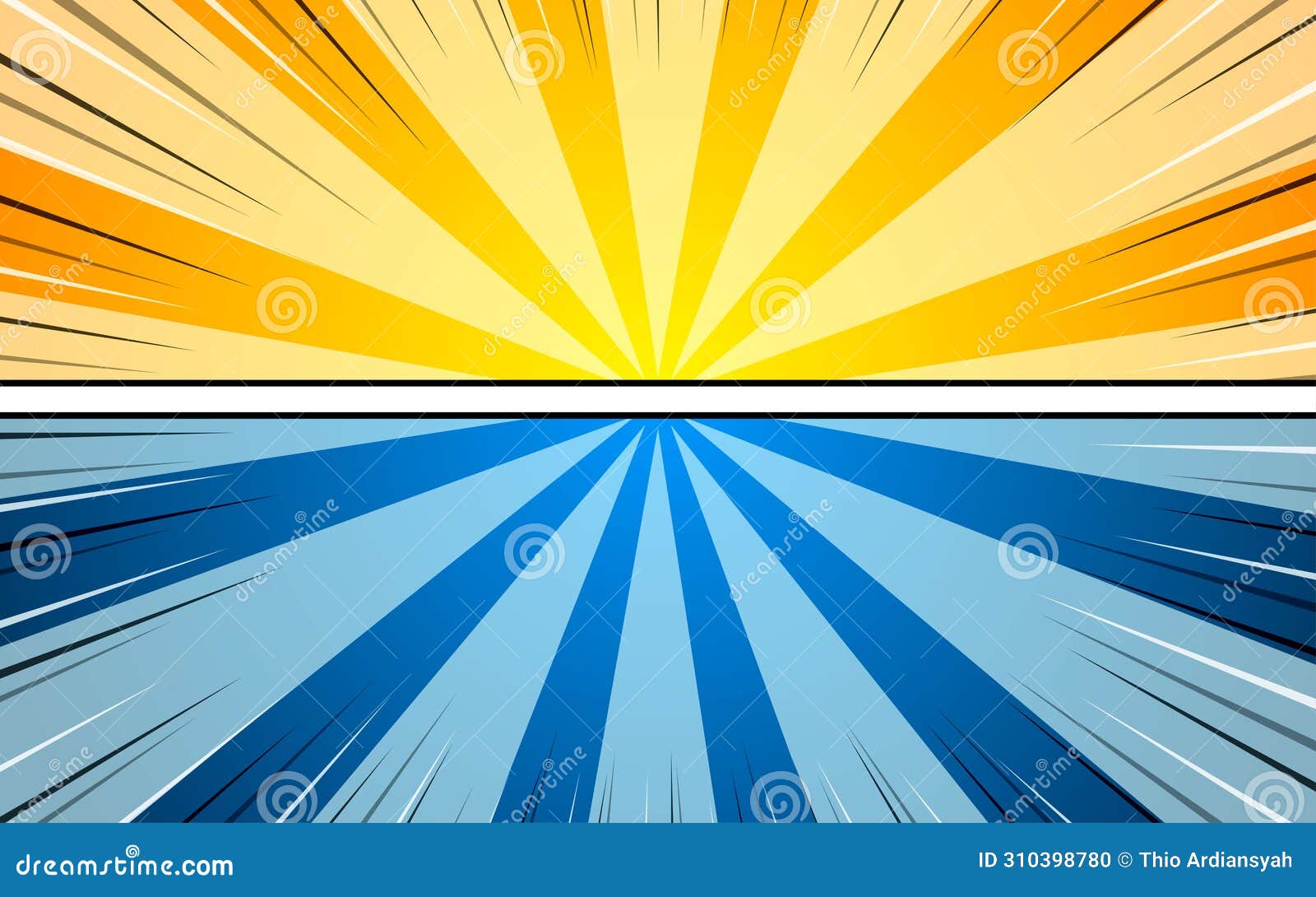 Fight Background in Flat Comic Style Design with Halftones. Vector ...