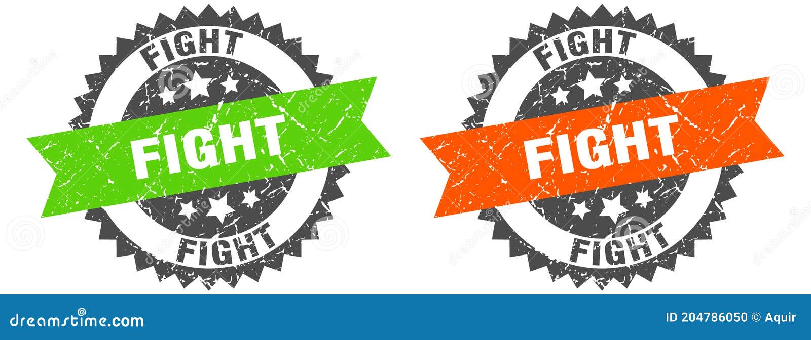 Fight Band Sign. Fight Grunge Stamp Set Stock Vector - Illustration of ...