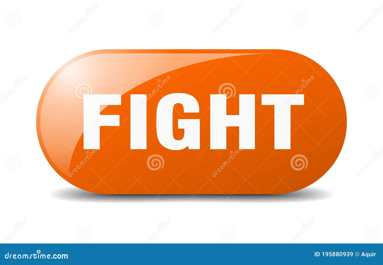 Fight Button. Fight Sign. Key. Push Button Stock Vector - Illustration ...