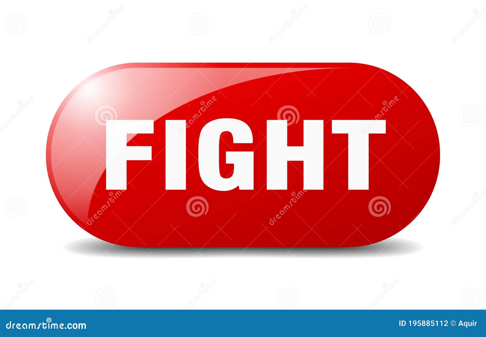 Fight Button. Fight Sign. Key. Push Button Stock Vector - Illustration ...