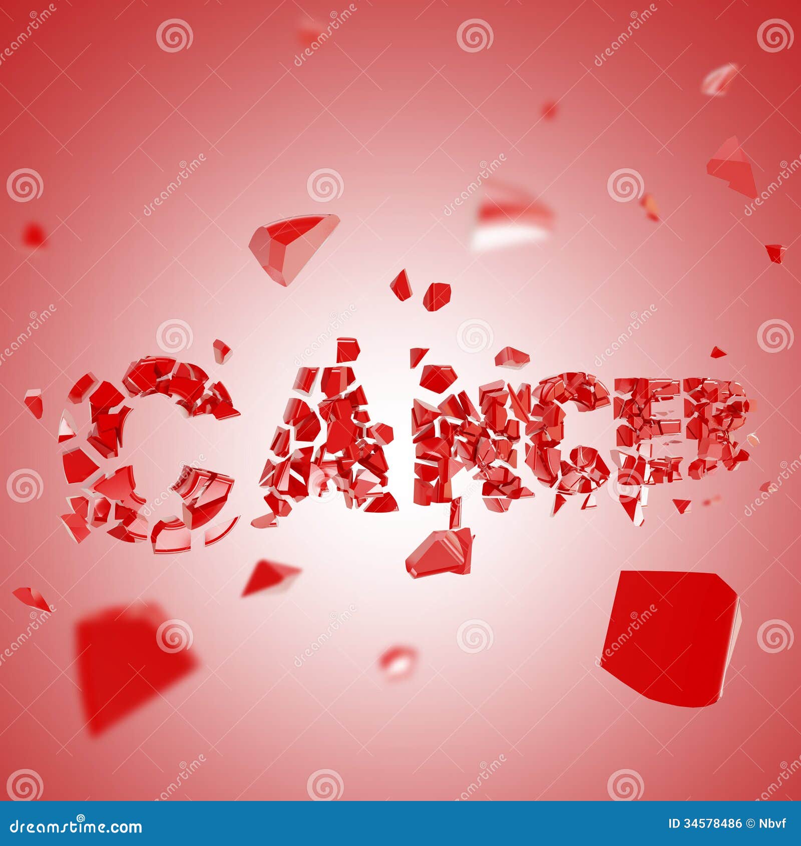 Fight the Cancer Composition Background Stock Illustration ...