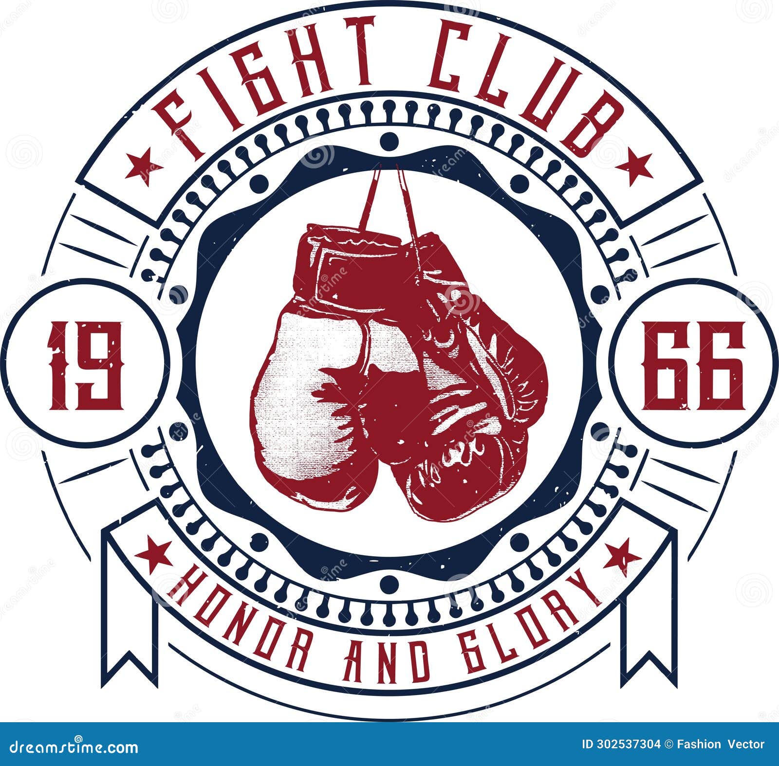 Fight Club - Boxing Print Vector Art Stock Vector - Illustration of ...