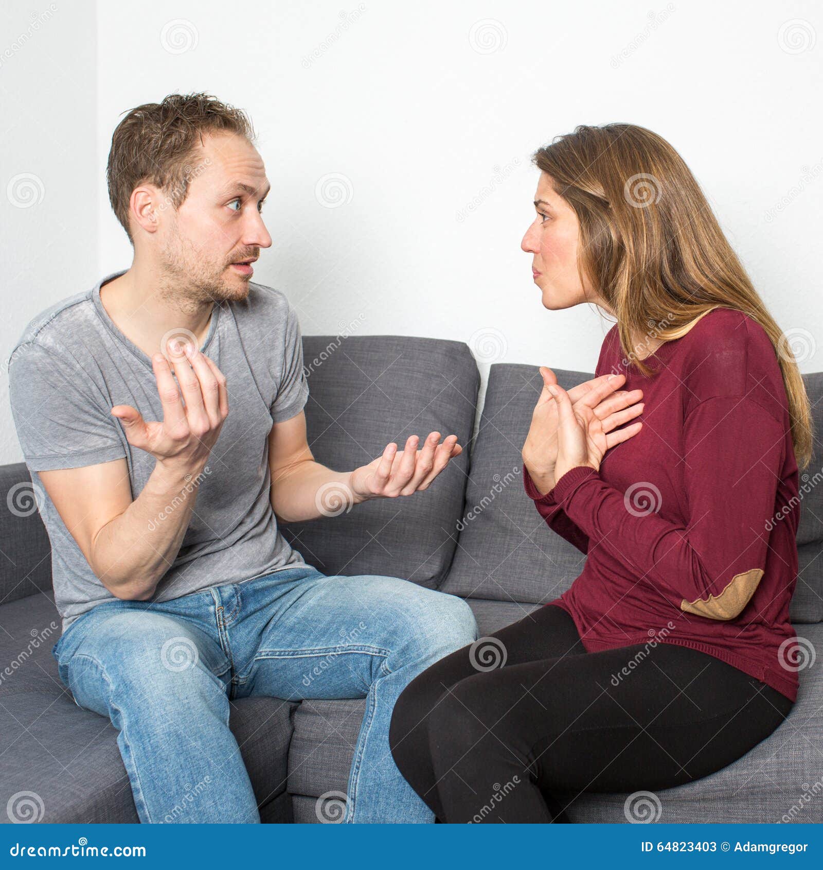 Fight between couple stock image. Image of anger, enraged - 64823403