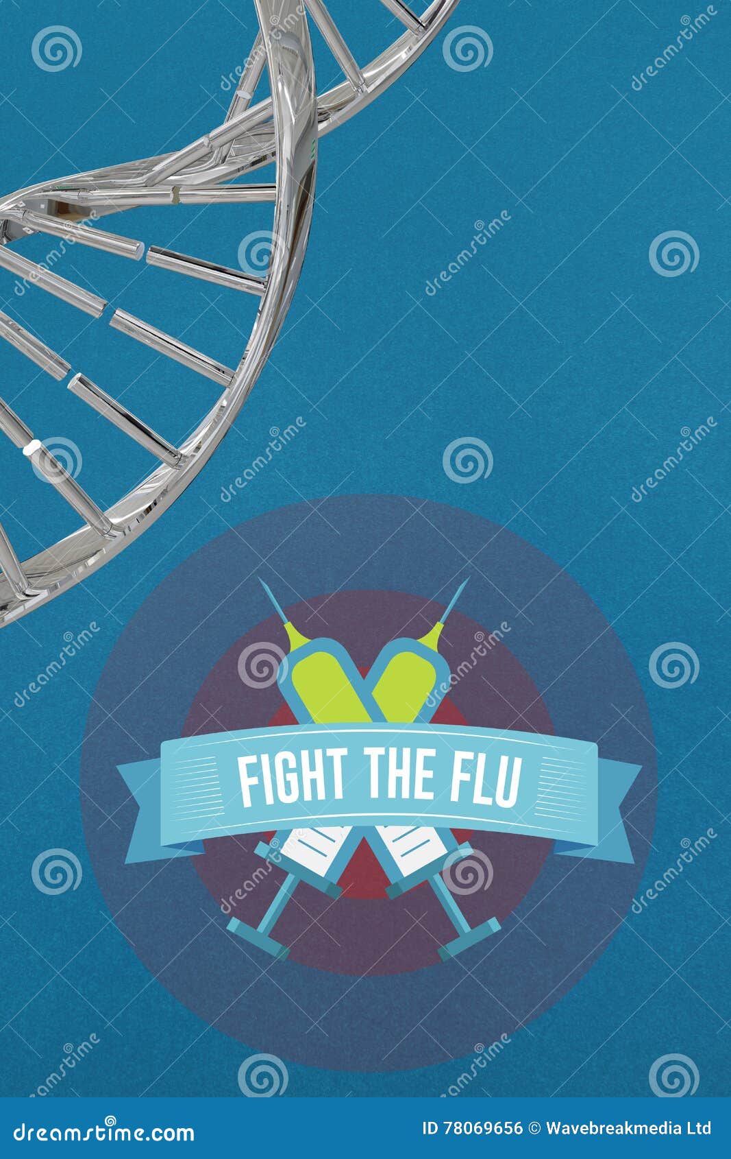 Fight the flu design stock illustration. Illustration of genetics ...