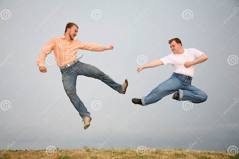 Fight fly man stock photo. Image of conflict, healthy - 2713072