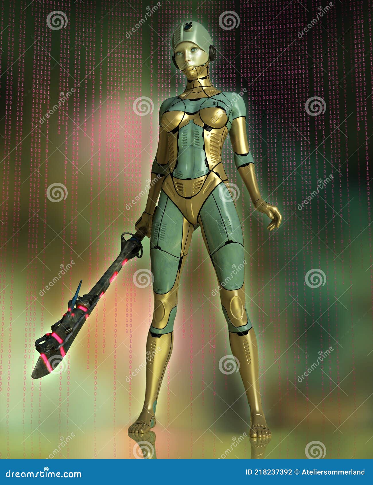 Stick Man, Cyborg Man With Prosthetic Arm And Leg. Creating Smart ...