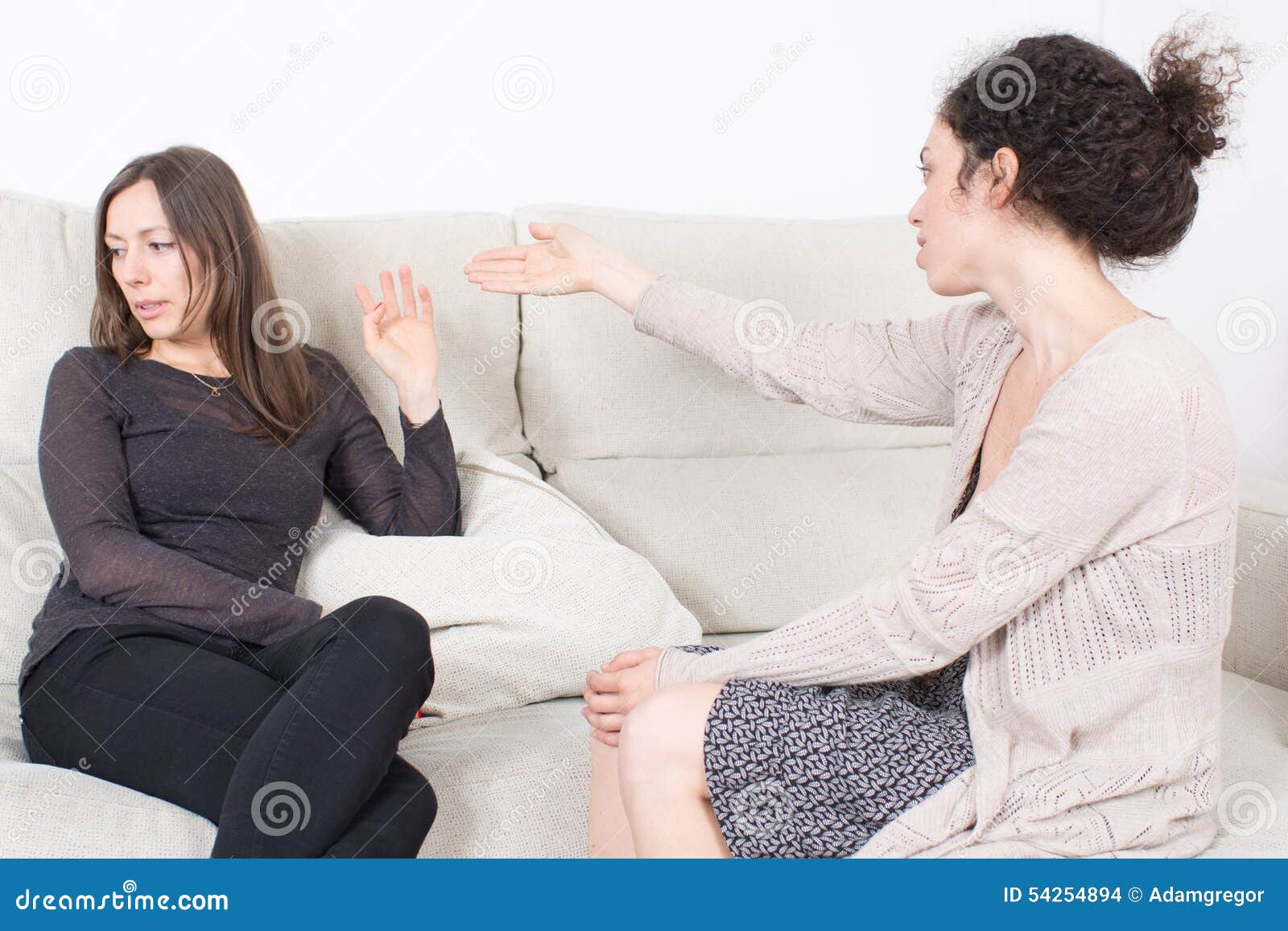 Fight between girlfriends stock photo. Image of angry - 54254894