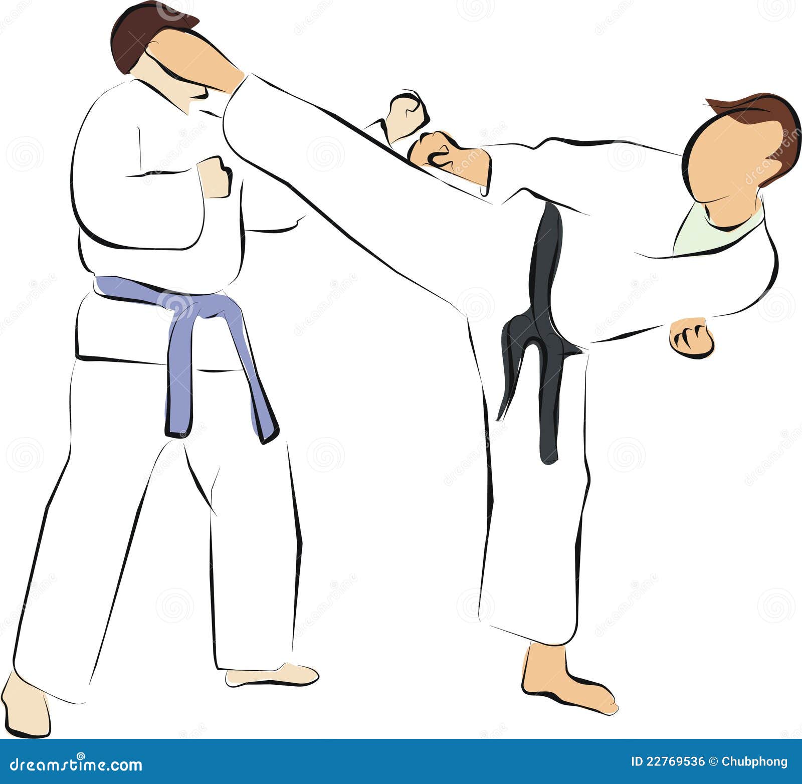 Fight and kick stock illustration. Illustration of fight - 22769536