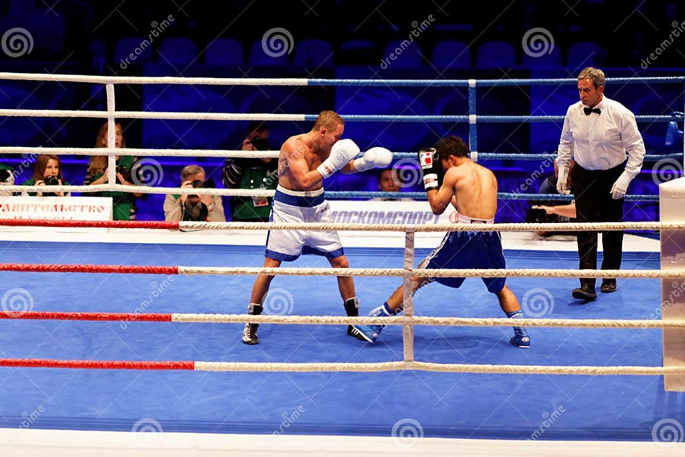 Fight between Participans of Boxing Match WSB Editorial Stock Photo ...