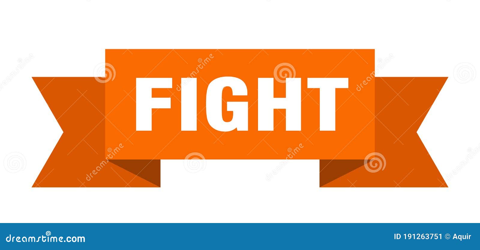 Fight ribbon. stock vector. Illustration of white, seal - 191263751
