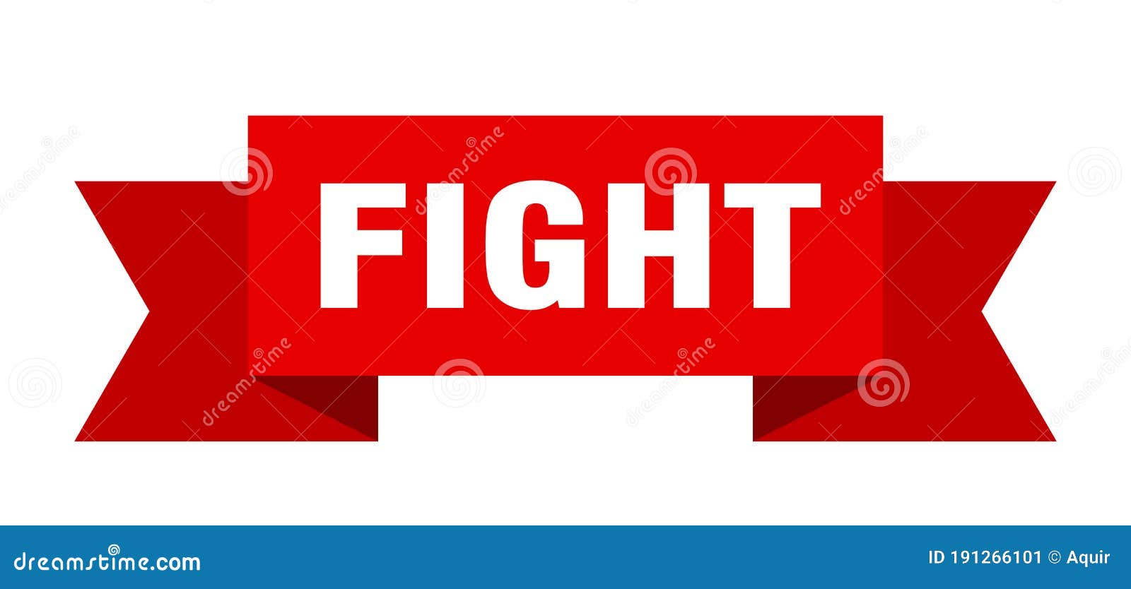 Fight ribbon. stock vector. Illustration of label, banner - 191266101