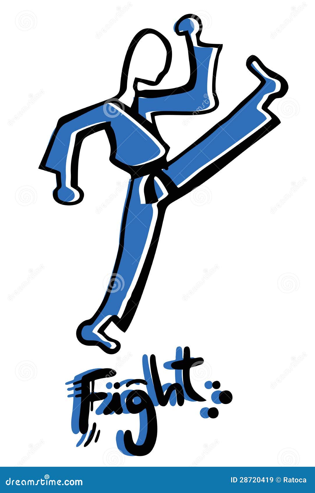 Fight sign stock vector. Illustration of specialty, sports - 28720419