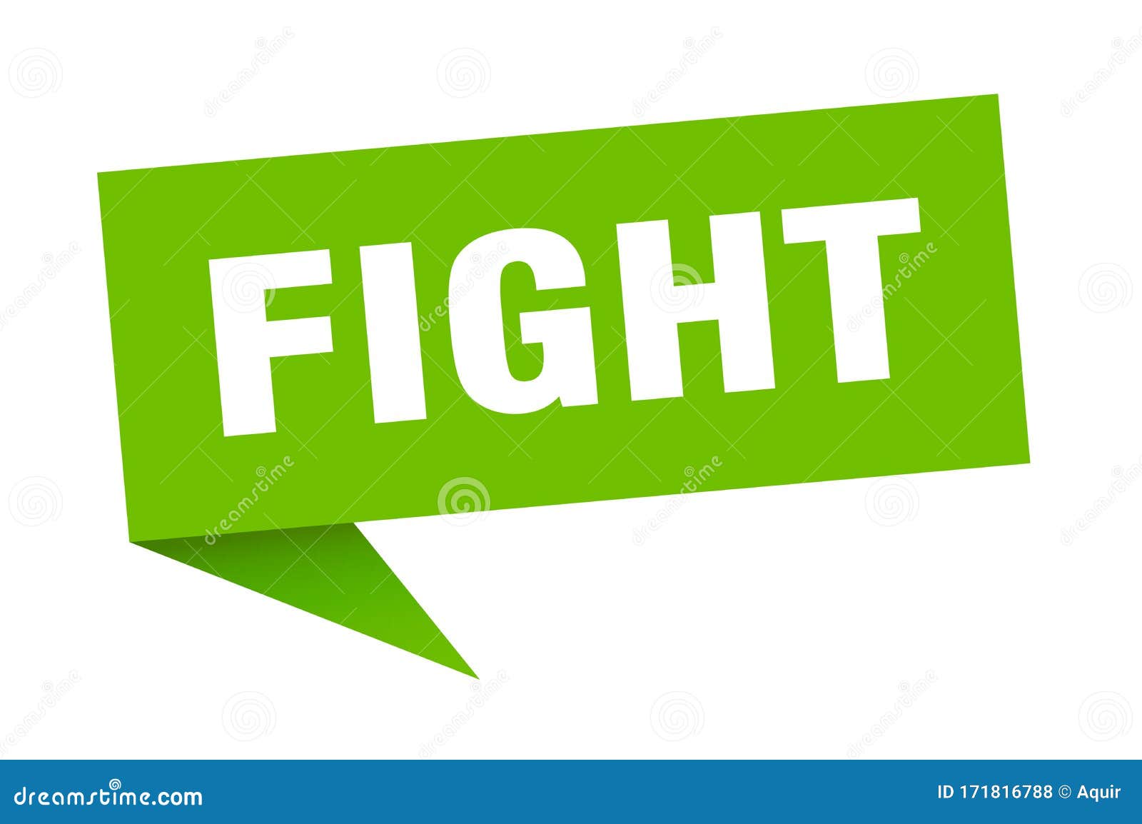 Fight Speech Bubble. Fight Ribbon Sign Stock Vector - Illustration of ...