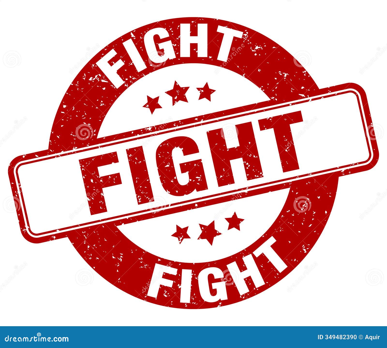Fight Stamp. Fight Label. Round Grunge Sign Stock Vector - Illustration ...