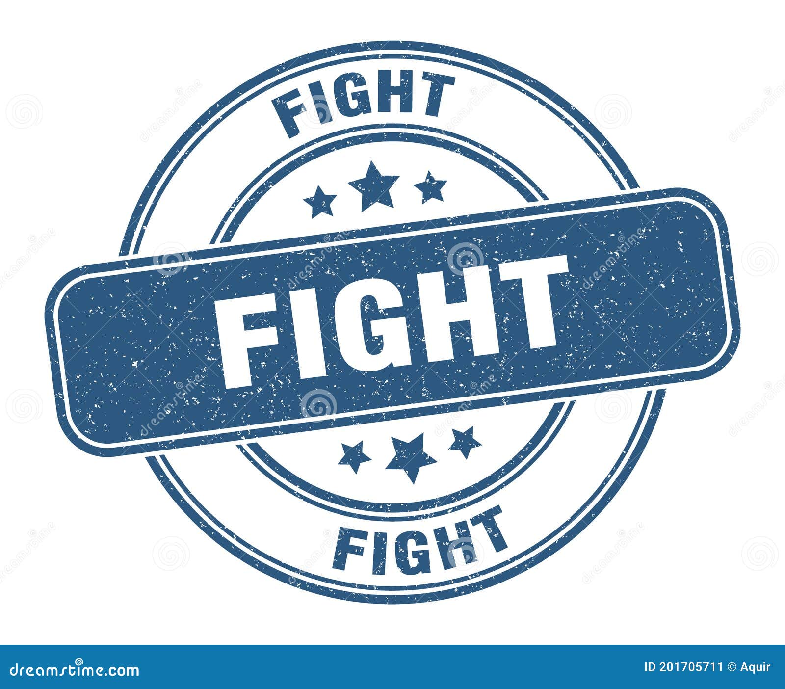 Fight Stamp. Fight Round Grunge Sign Stock Vector - Illustration of ...