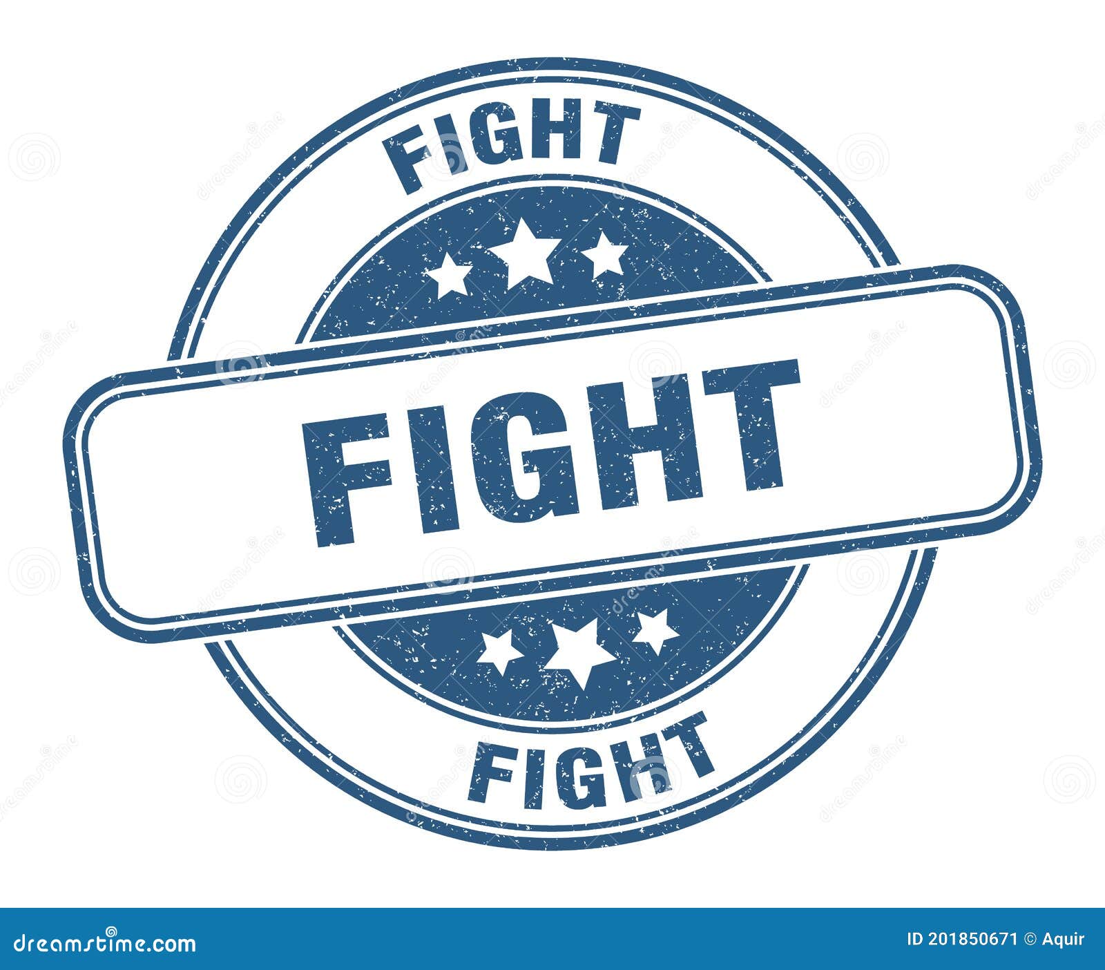 Fight Stamp. Fight Round Grunge Sign Stock Vector - Illustration of ...