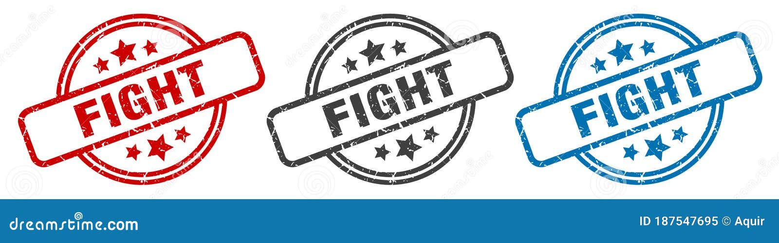 Fight Stamp. Fight Round Isolated Sign Stock Vector - Illustration of ...