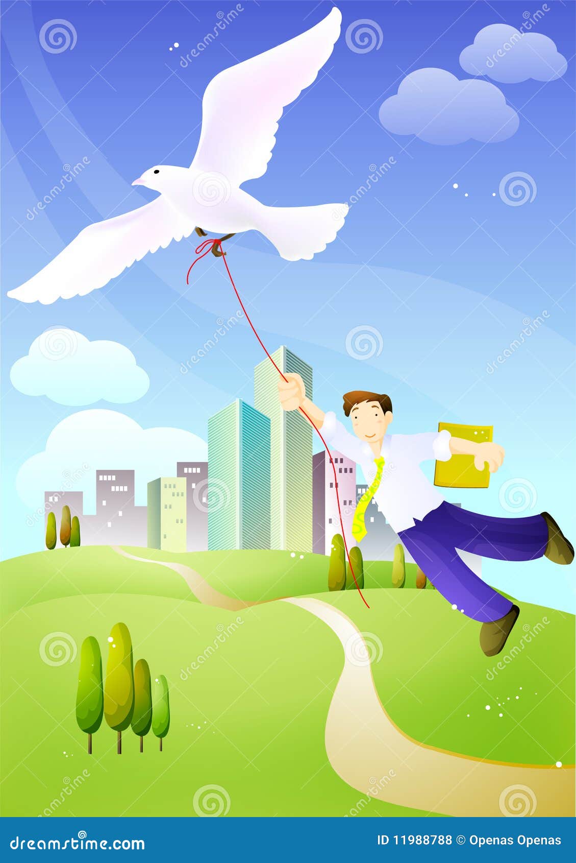 Fight of success stock vector. Illustration of street - 11988788