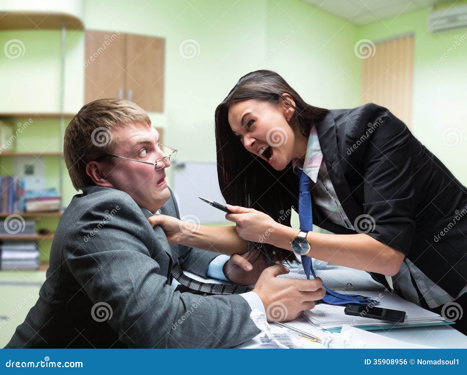 Fight stock photo. Image of meeting, disappointment, girl - 35908956
