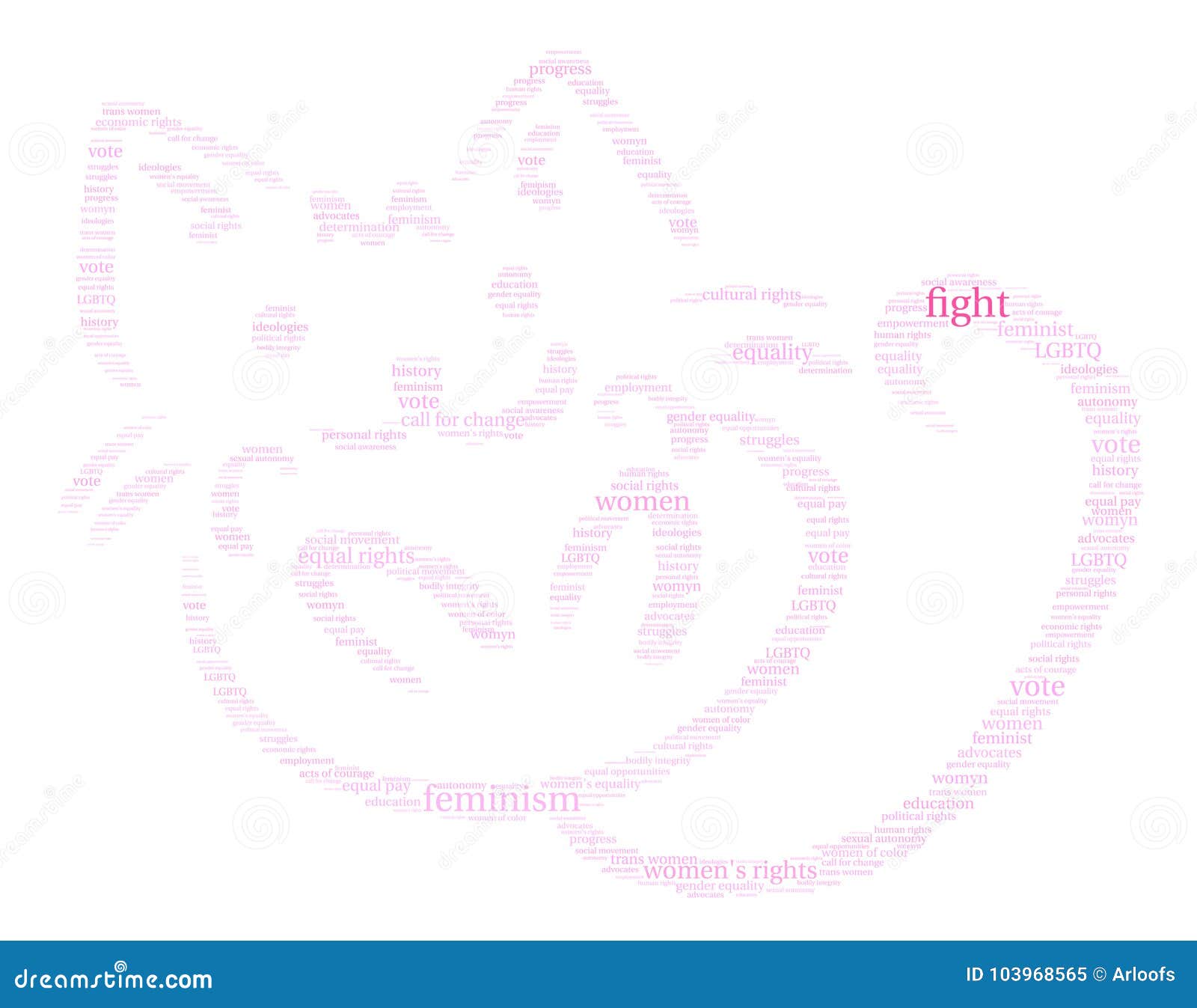 Fight Word Cloud stock vector. Illustration of personal - 103968565