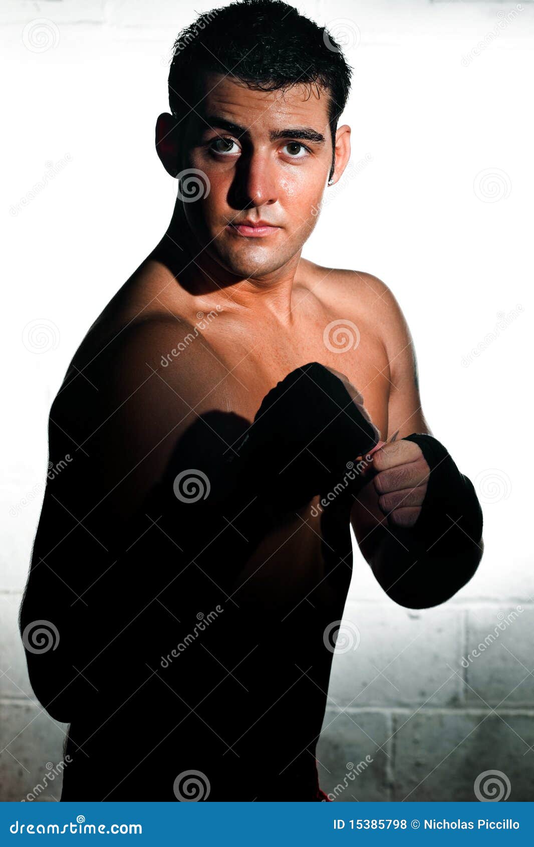 Fighter stock photo. Image of athlete, trunks, boxing - 15385798