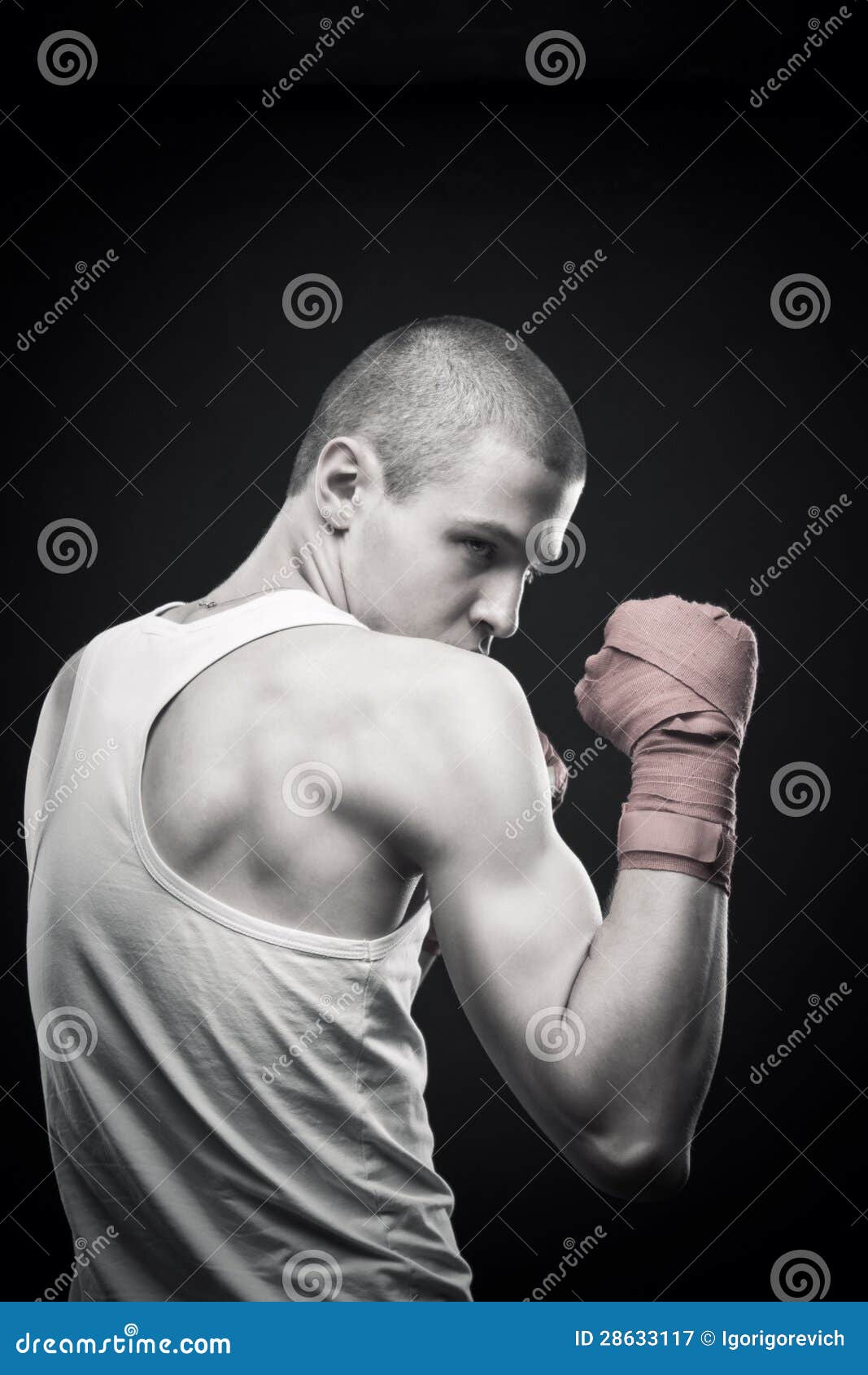 Fighter stock image. Image of aggressive, darkness, dark - 28633117
