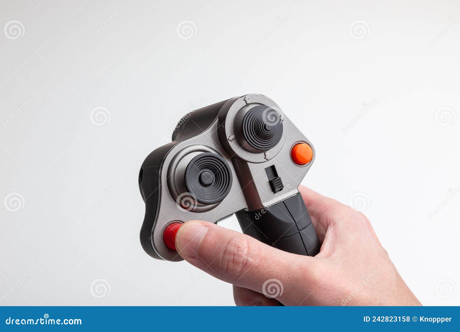 A Fighter Aircraft Control Column Game Controller Stock Photo - Image ...