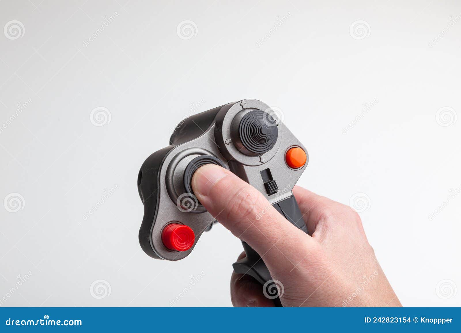 A Fighter Aircraft Control Column Game Controller Stock Photo - Image ...