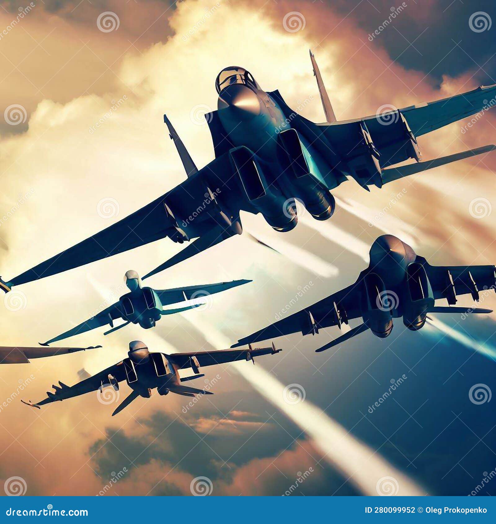 Fighter Aircraft Launches A Rocket Stock Photography | CartoonDealer ...