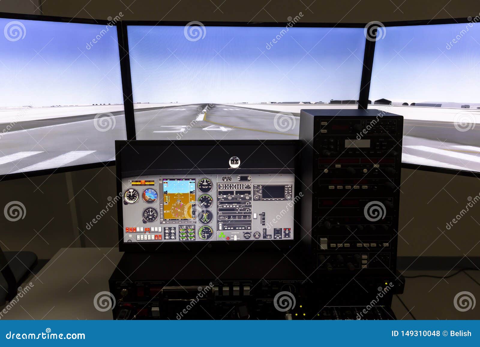 Fighter Aircraft Simulator Training Room Stock Photo - Image of learn ...