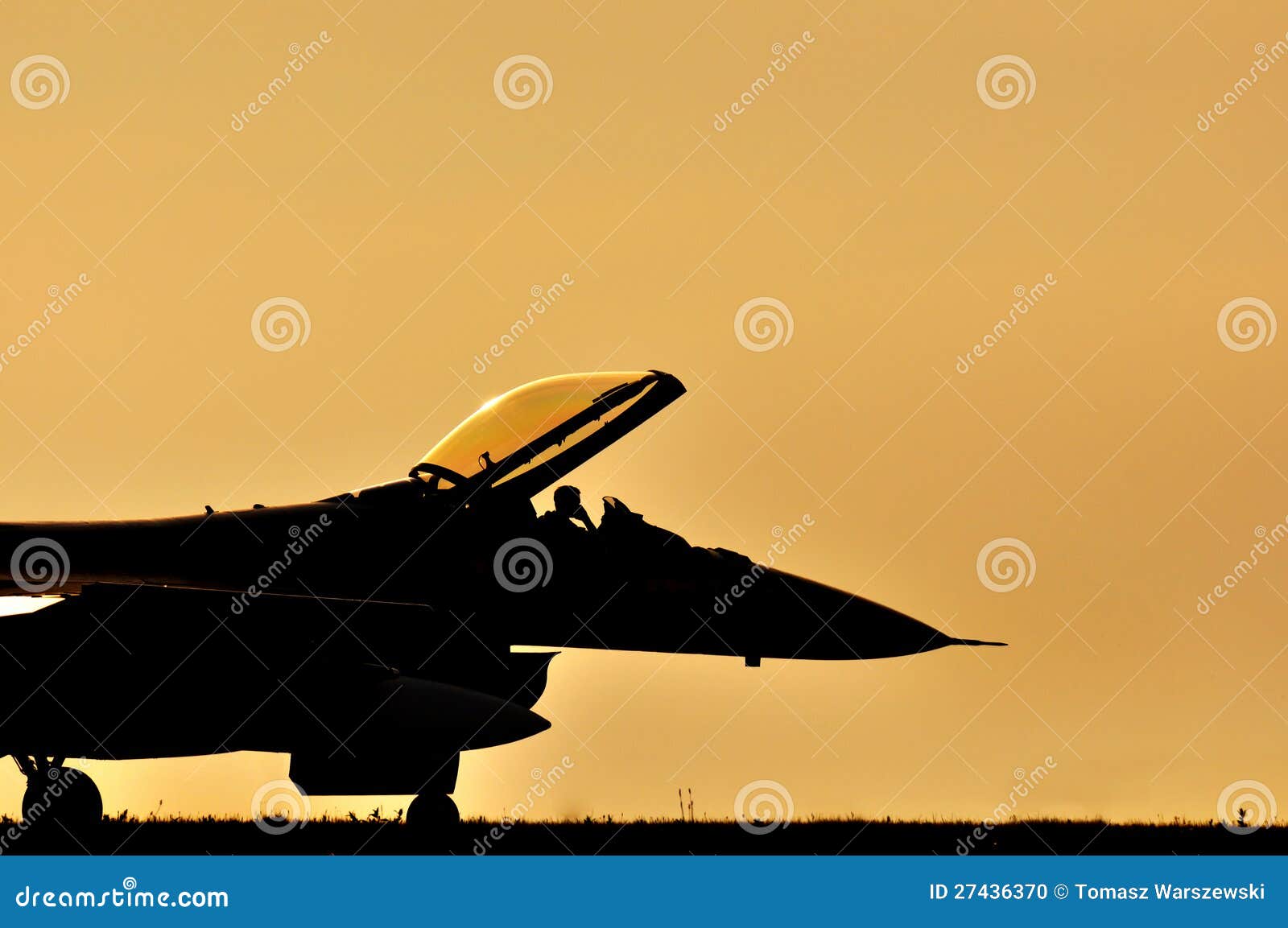 Fighter aircraft sunset stock photo. Image of military - 27436370