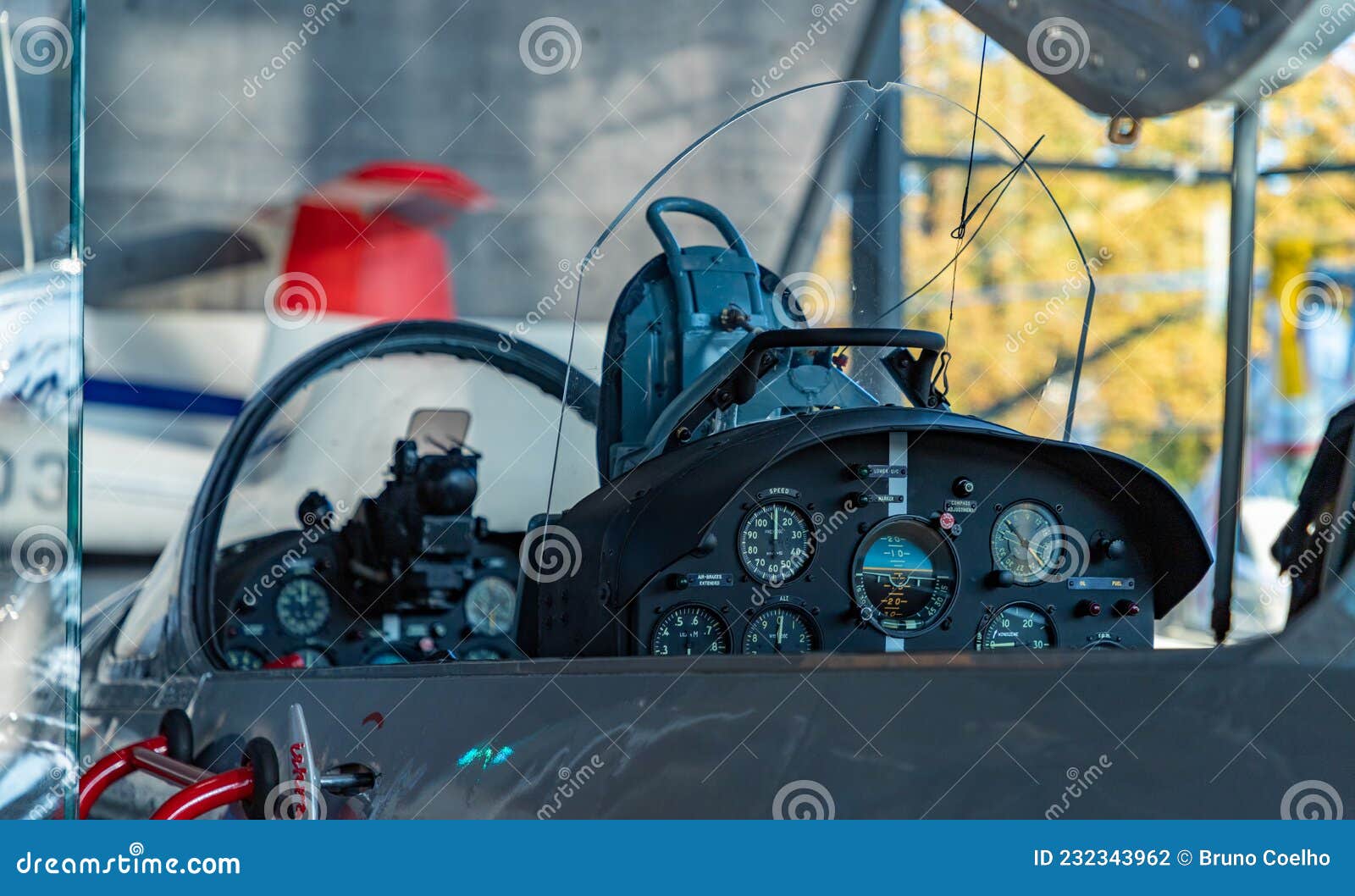 Fighter Jet Cockpit On Display At A Museum Editorial Image ...