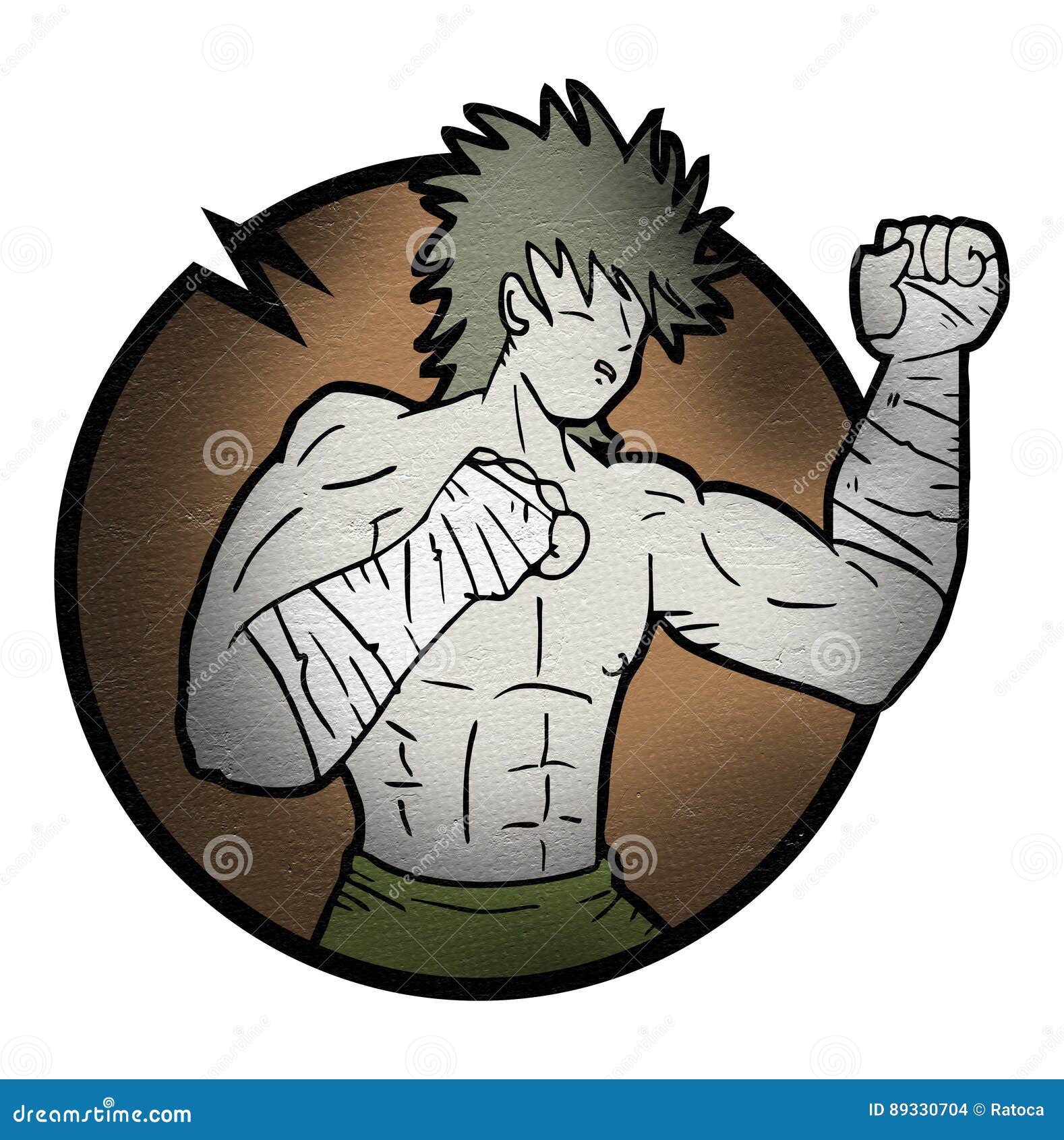 Fighter draw stock illustration. Illustration of draw - 89330704
