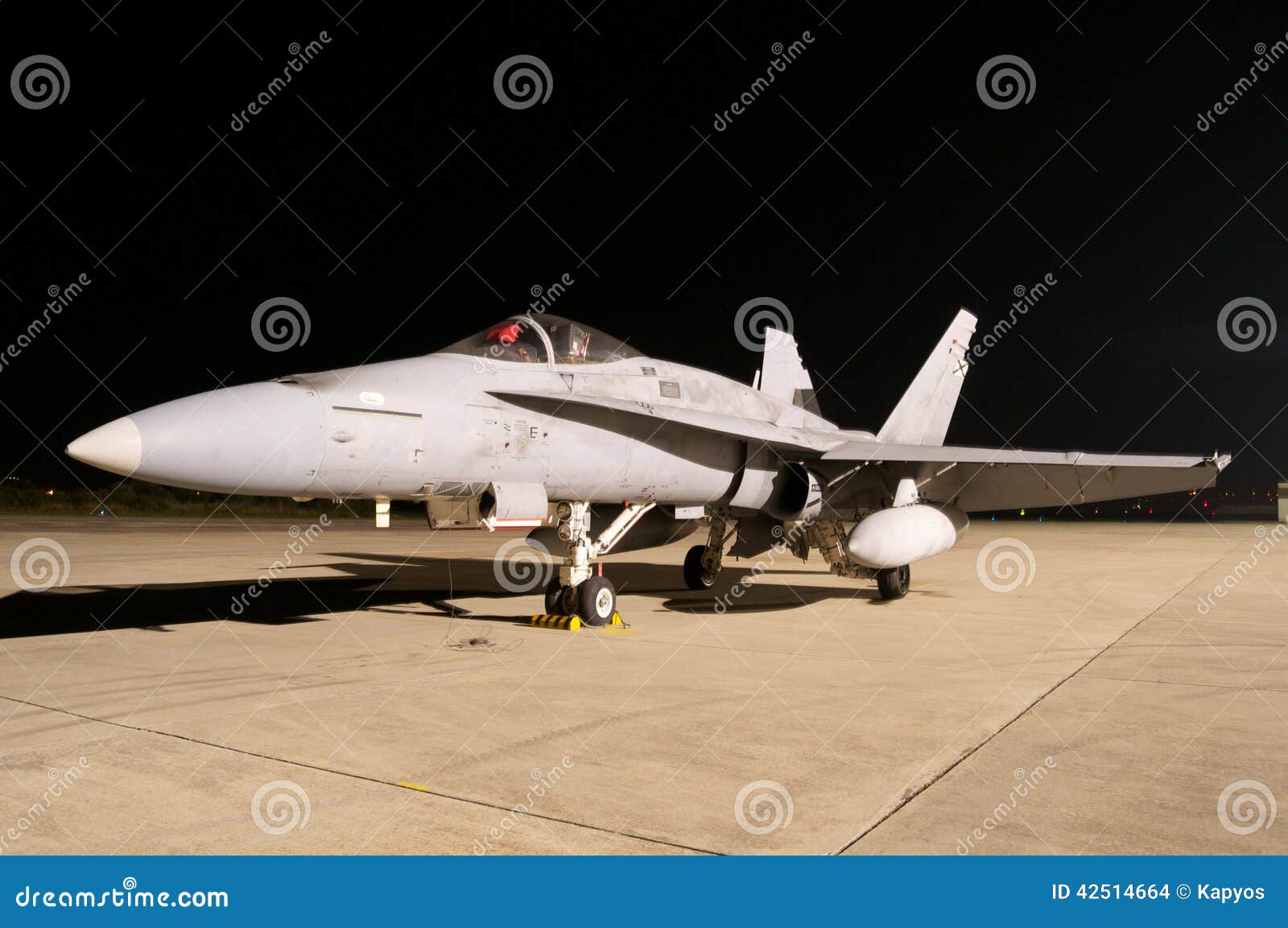 Fighter F-18 stock photo. Image of risk, aircraft, night - 42514664