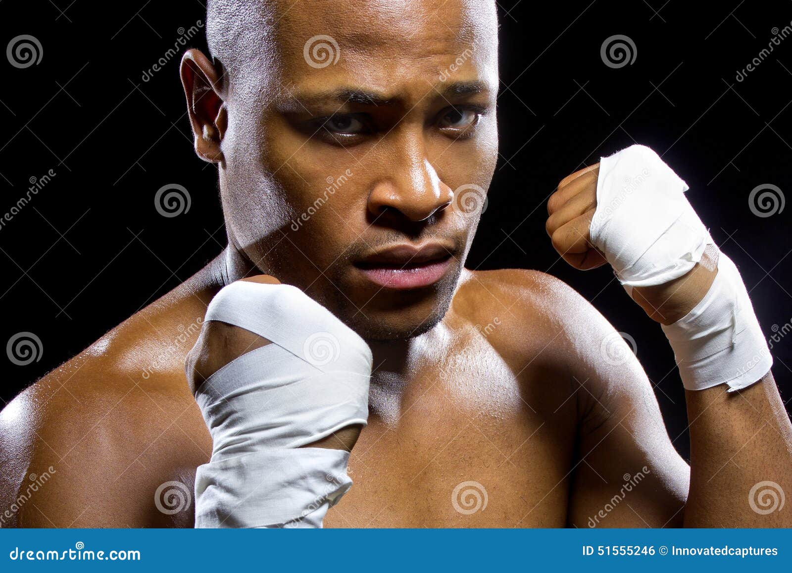 Fighter Flexing Muscles stock photo. Image of fighter - 51555246