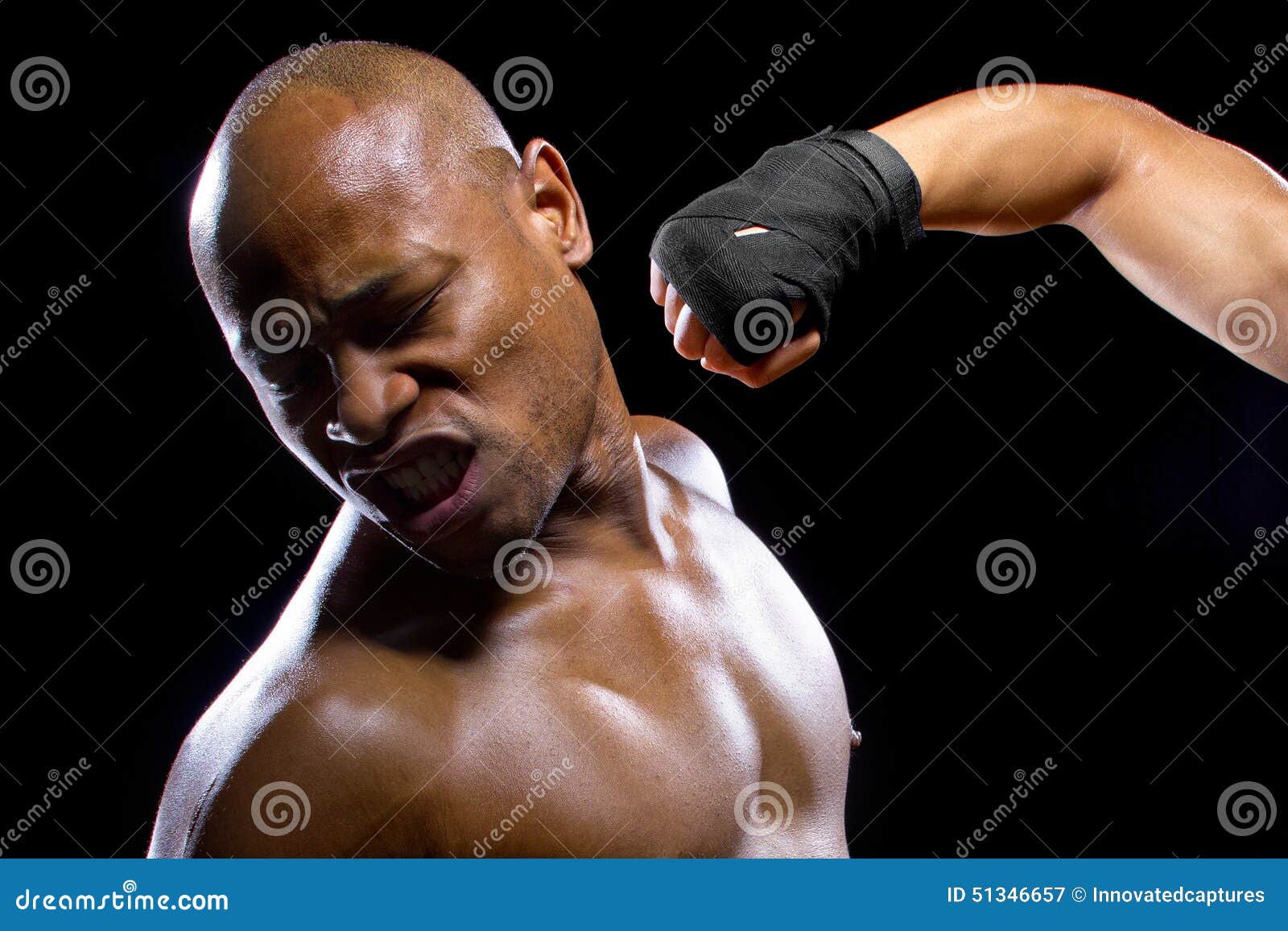 Fighter Getting Knocked Out Stock Image - Image of attack, face: 51346657