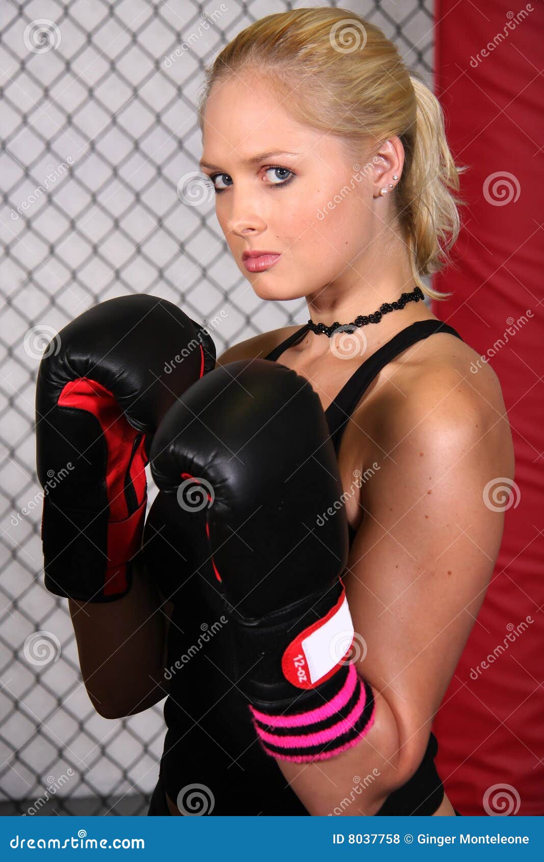 Fighter Girl stock photo. Image of muay, woman, blonde - 8037758