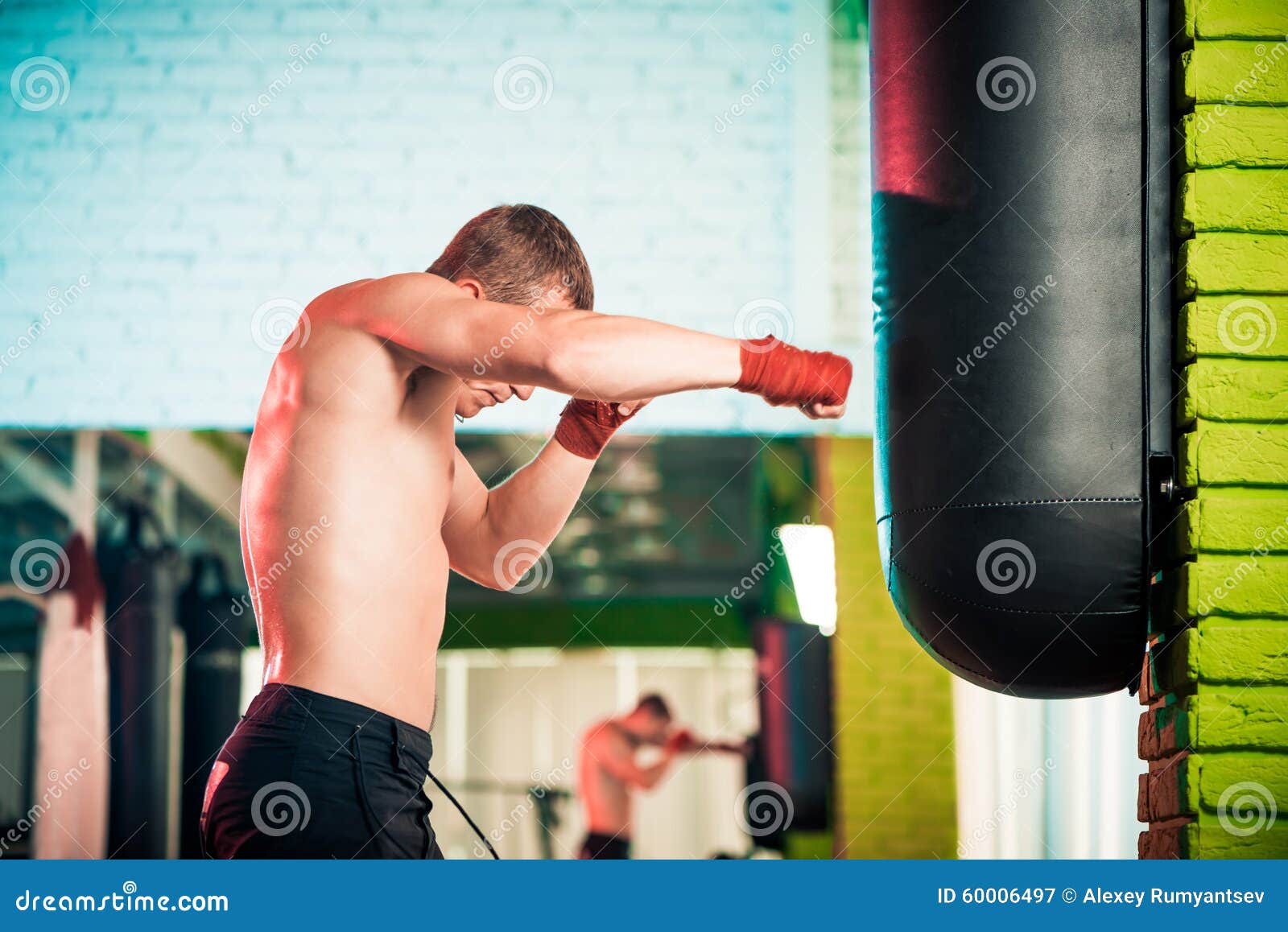Fighter hit stock image. Image of adult, muscle, fighter - 60006497