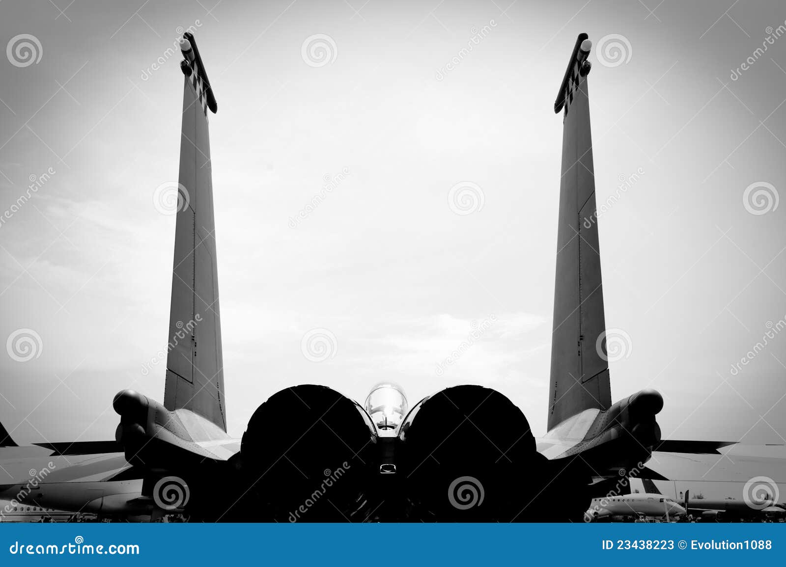 Fighter Jet stock image. Image of airplane, rudder, missiles - 23438223
