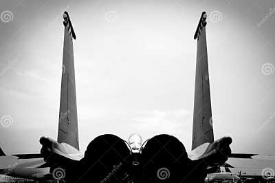 Fighter Jet stock image. Image of airplane, rudder, missiles - 23438223