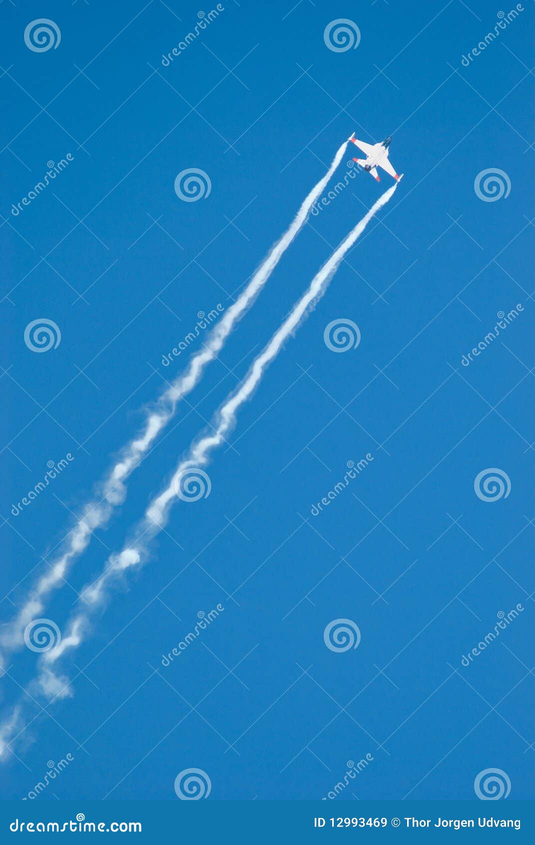 Fighter Jet on a Blue Sky Background Stock Image - Image of aircraft ...