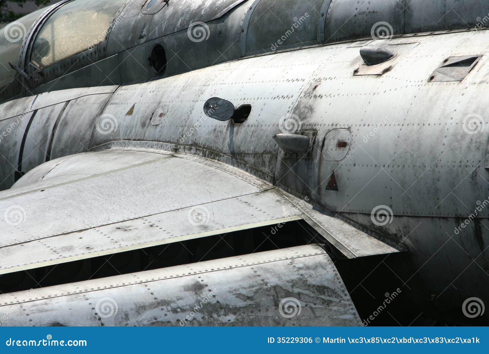 Fighter Jet_fuselage Detail Stock Photo - Image of block, alloy: 35229306