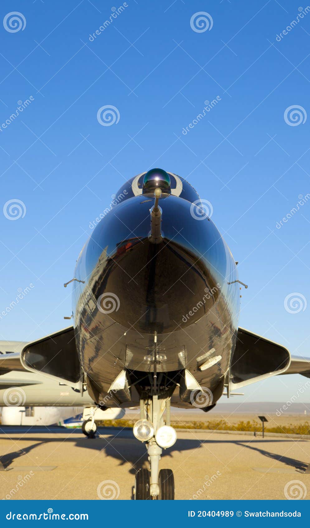 Fighter Jet Head on stock image. Image of clear, force - 20404989