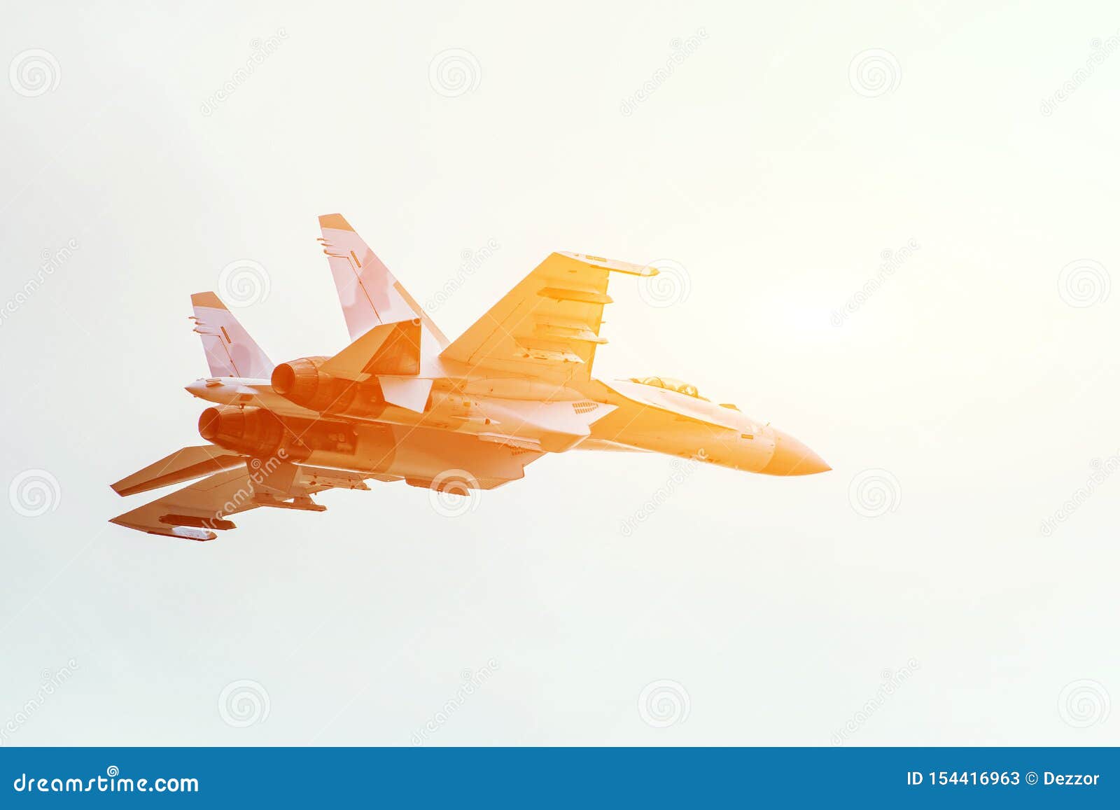 Fighter Jet Quickly Flies Away in the Air Stock Image - Image of away ...